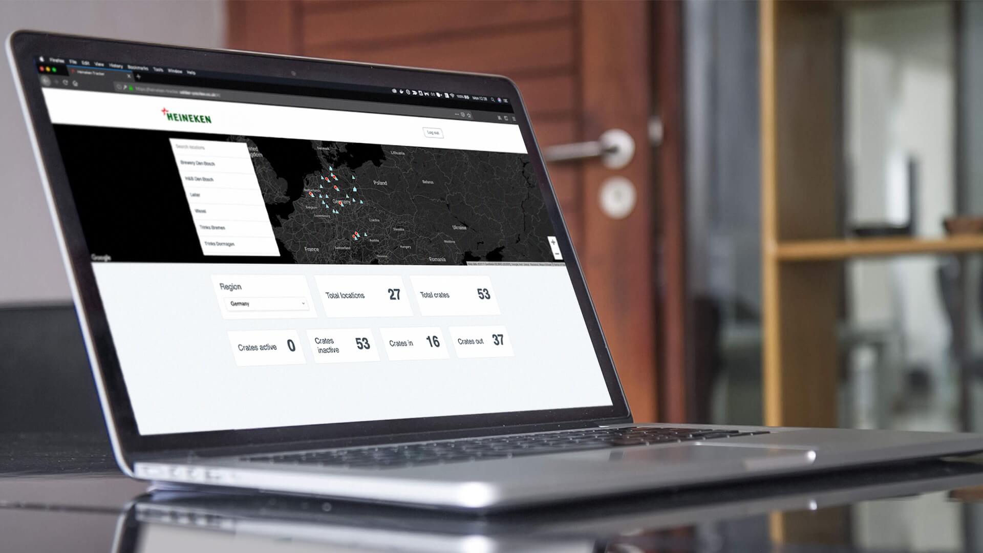 Crate Tracking System, with Heineken - Solder